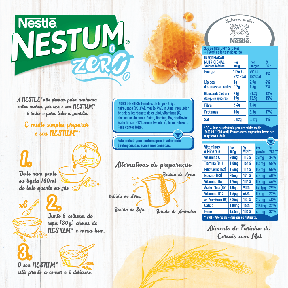 Nestum Zero Mel - Nestlé - Continente Online